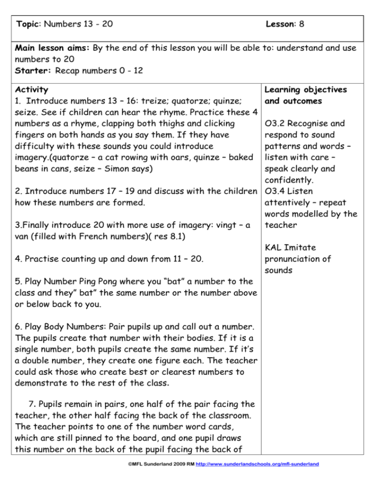Lesson Plan MS Word 40 KB Lesson Plan MS Word 40 KB
