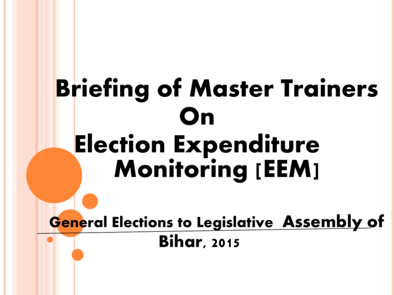 Expenditure Monitoring Expenditure Monitoring