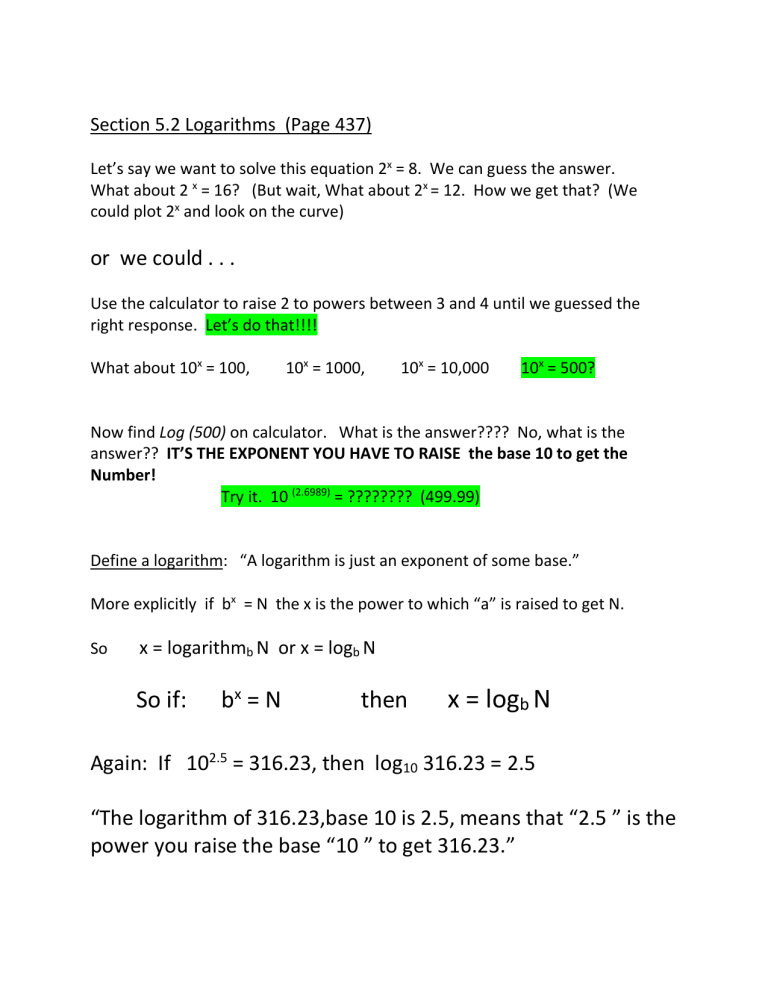 Log 10 N