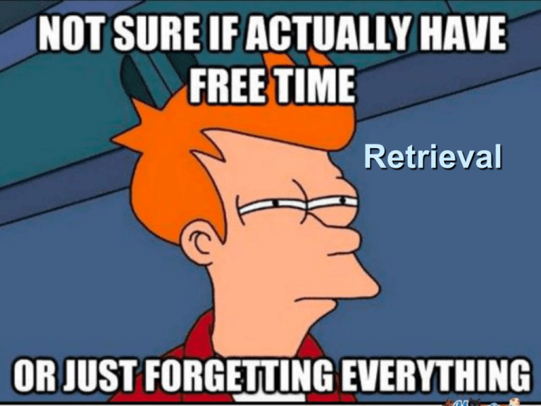 Retrieval Retrieval