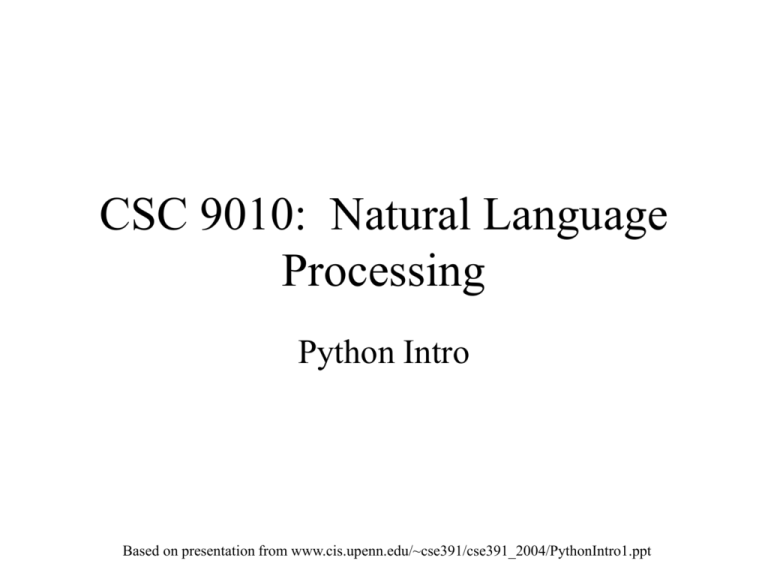 Introduction To Python