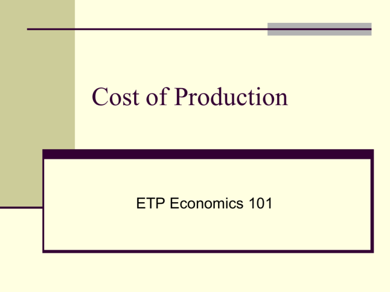 Total Cost