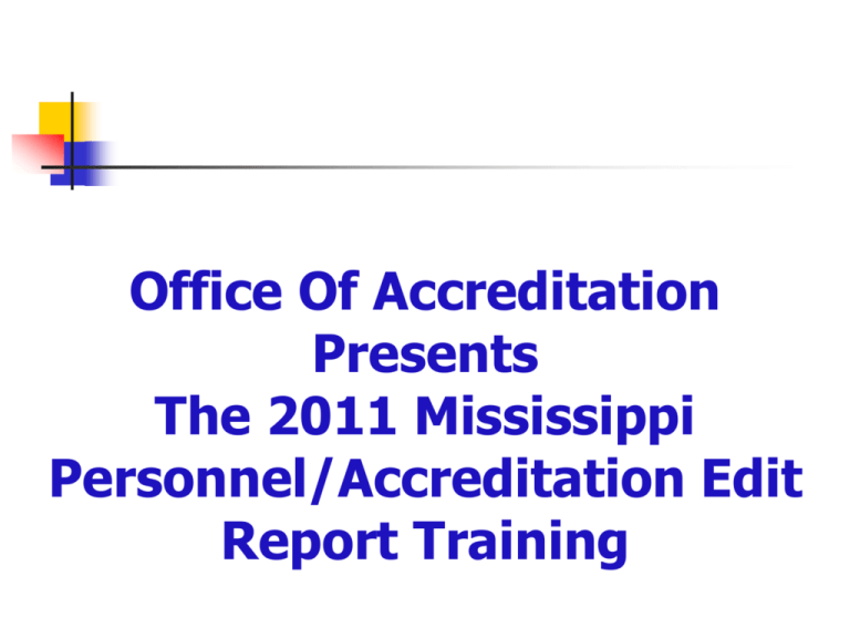 Accreditation Session Mississippi Department Of Education