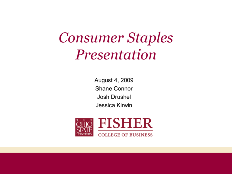 Consumer Staples Consumer Staples