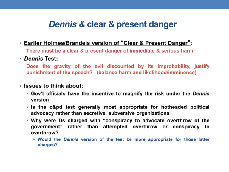 Clear And Present Danger Clear And Present Danger