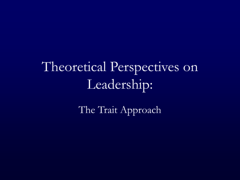 Defining Leadership Defining Leadership