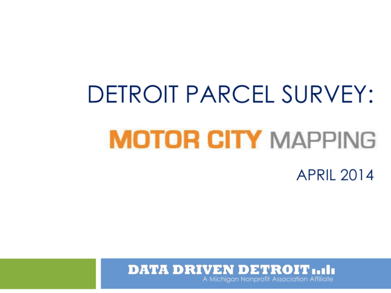 Data Driven Detroit (D3)