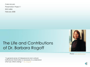 Barbara Rogoff`s PPT