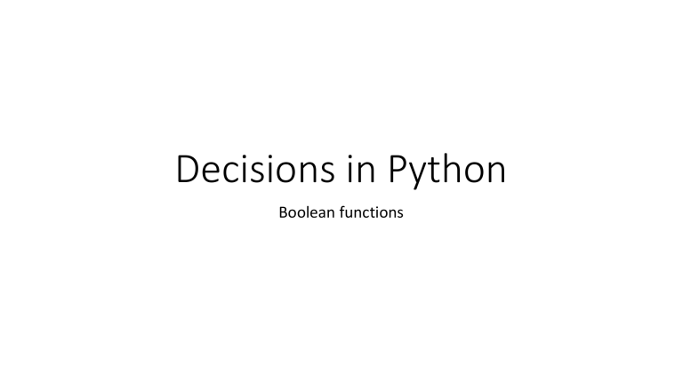 Boolean Functions