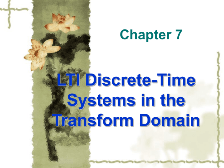 Types of Transfer Functions