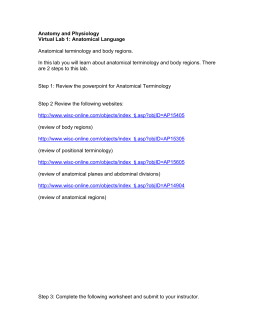 Using Anatomical Language HASPI Medical Anatomy & Physiology
