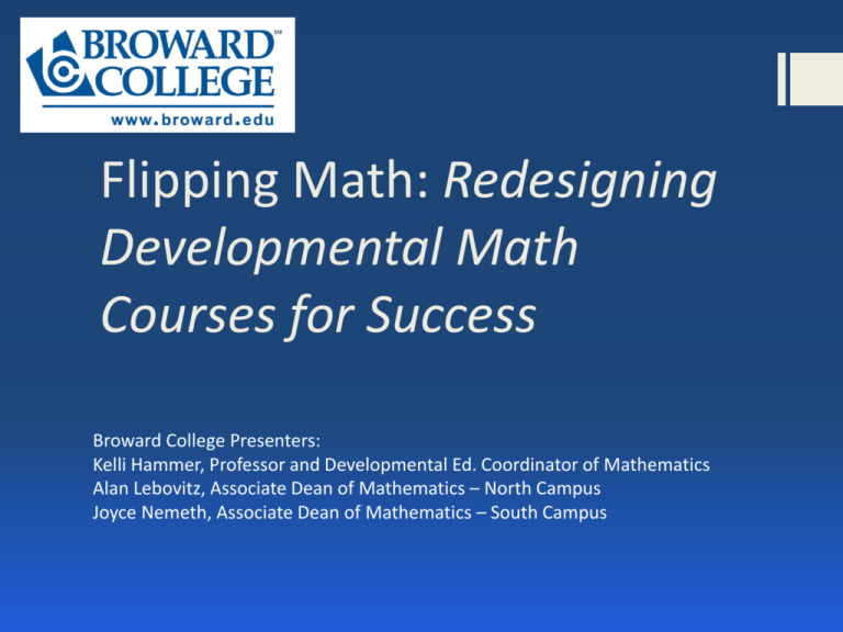 Why Math Redesign Why Math Redesign