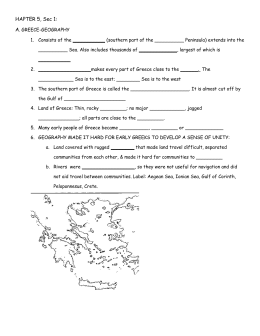 Minoan and Mycenaean Greece