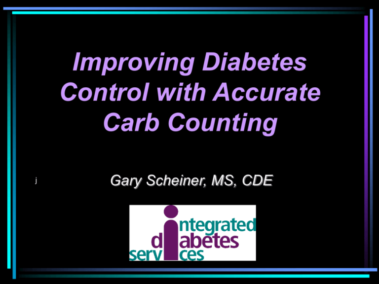 INTERMEDIATE CARBOHYDRATE COUNTING
