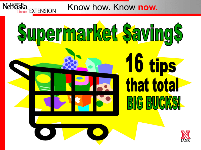 Supermarket Savings 16 Tips That Total BIG Bucks Supermarket Savings 16 Tips That Total BIG Bucks