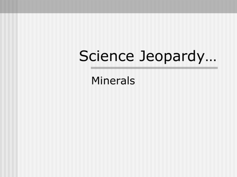 Accounting Jeopardy Mr Hinsley Earth Science