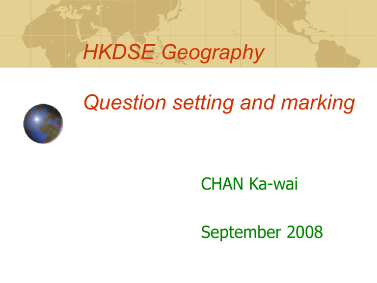 HKDSE Essay Questions HKDSE Essay Questions
