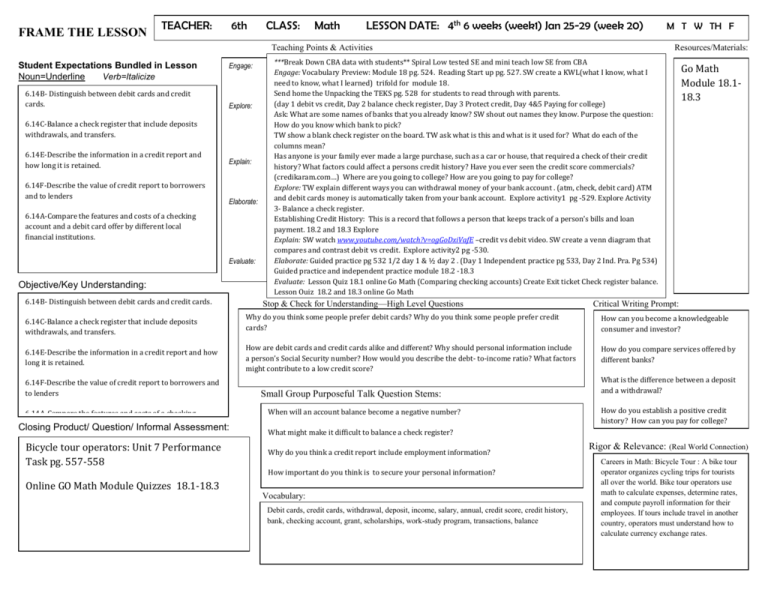 6th Math LF Jan 25