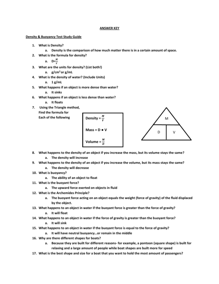 Study Guide Answer Key Study Guide Answer Key