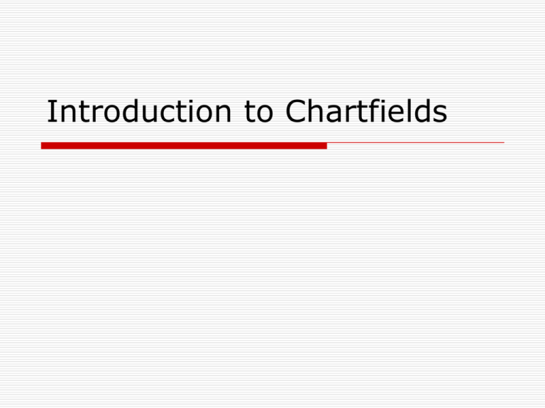 Introduction To Chart Of Accounts