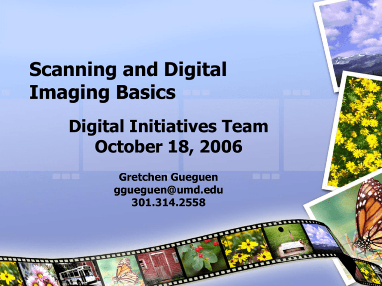 Scanning And Digital Imaging Basics