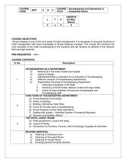 Preparing a Housekeeping Budget