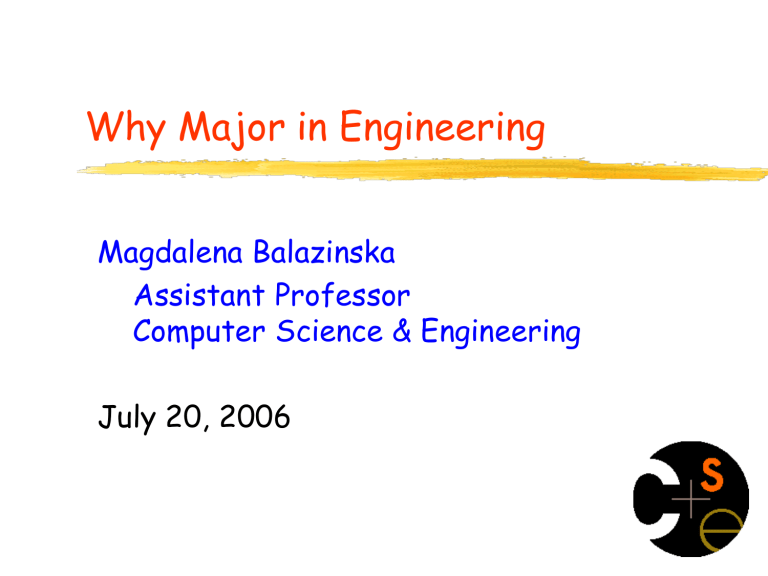 Why Major In Engineering Computer Science Engineering