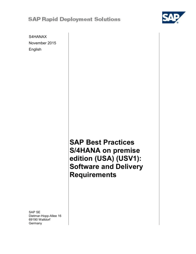 Software And Delivery Requirements Software And Delivery Requirements