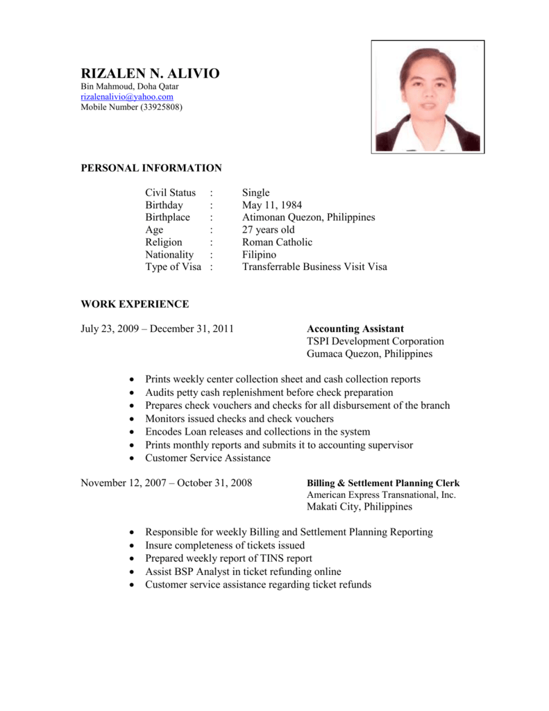 Sample Resume Philippines Perfect Job Resume Format A Perfect Resume 