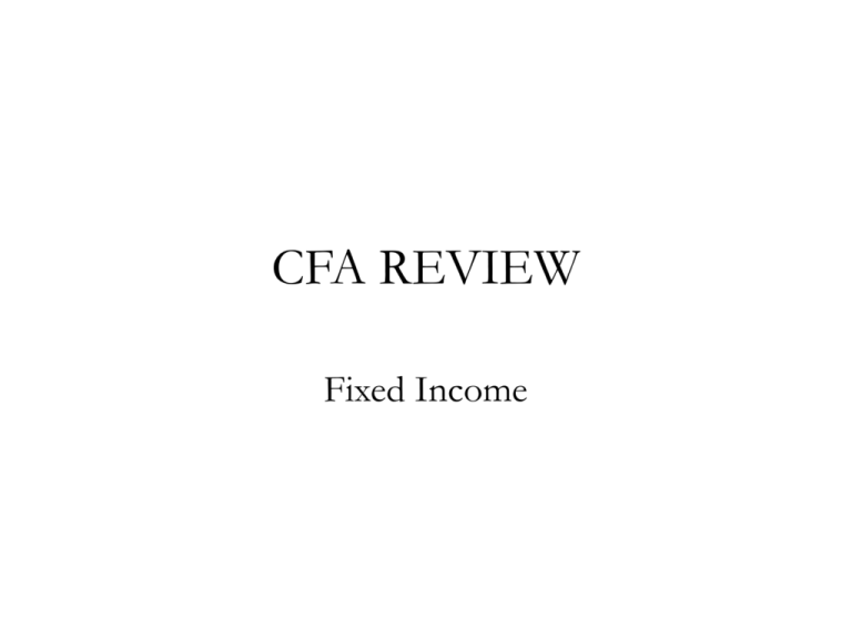 Bond Portfolio Management Bond Portfolio Management