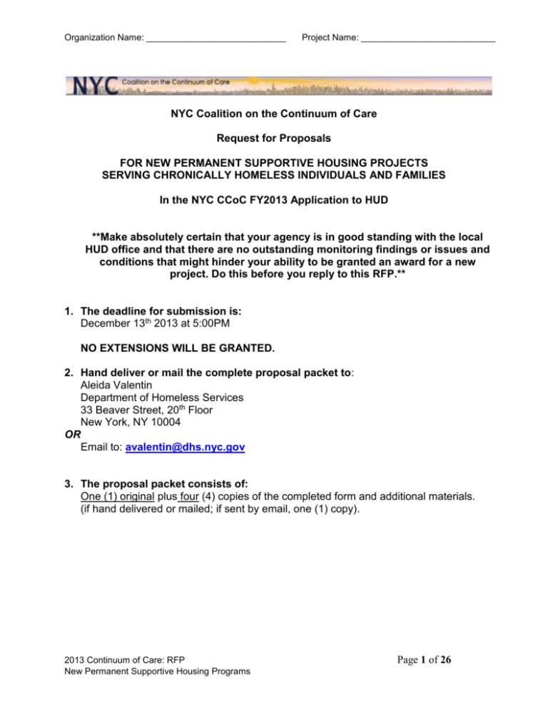 NYC Coalition on the Continuum of Care and