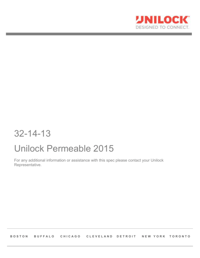 32 14 13 Unilock Permeable 2009