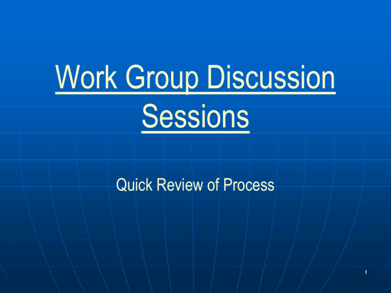 Work Group Discussion Sessions American Association Of State Work Group Discussion Sessions American Association Of State