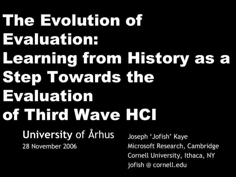 What Is Evaluation 