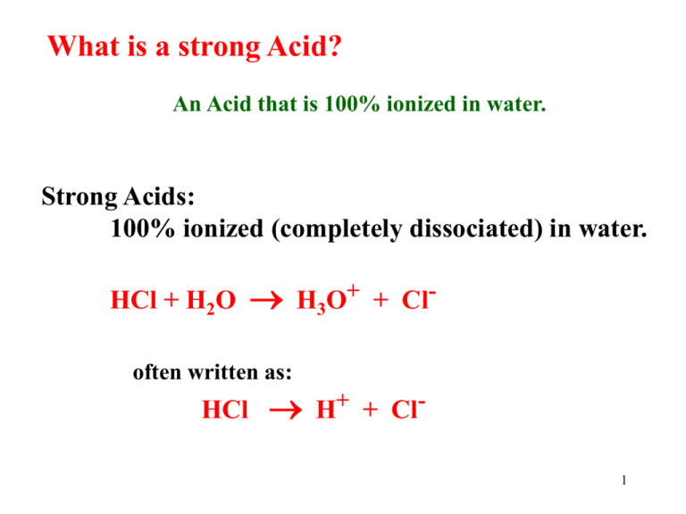 strong acid
