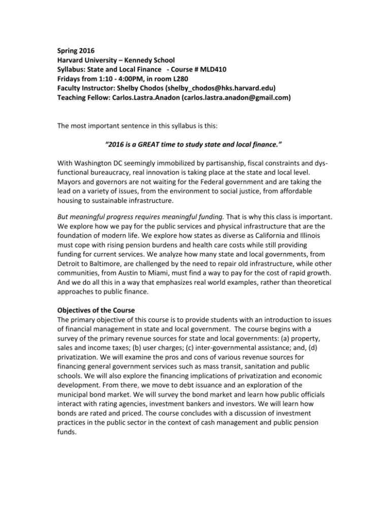 Click Here For Syllabus Harvard Kennedy School