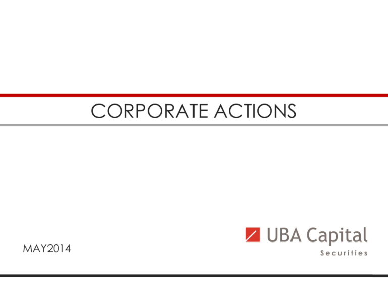 Corporate Action
