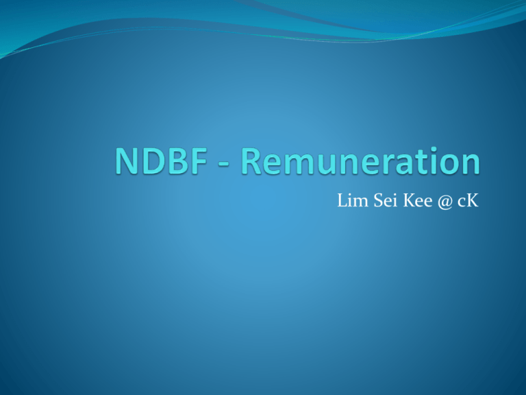NDBF Remuneration