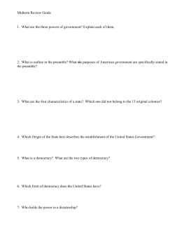 5 Fundamental Principles of American Democracy