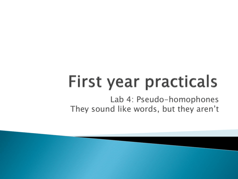 They Sound Like Words But They Aren t