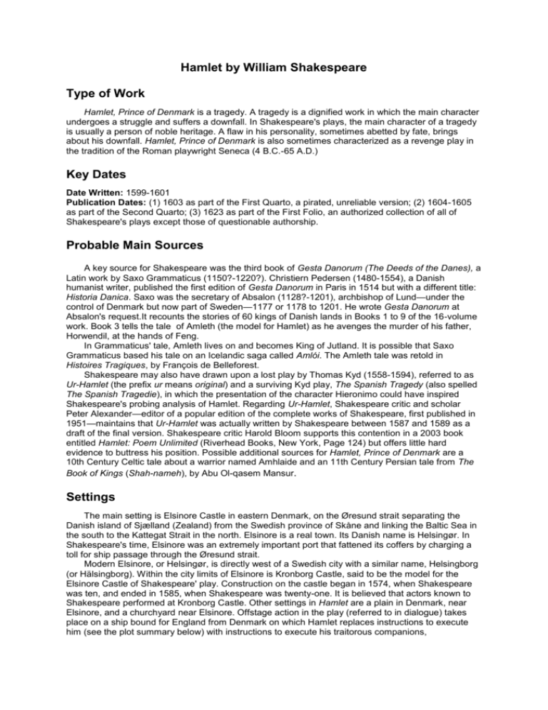 Hamlet Summary Themes And Additional Information Hamlet Summary Themes And Additional Information