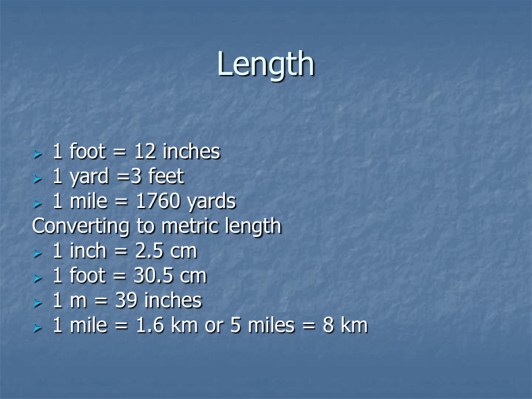 Length Discete Continuous Data Dimension