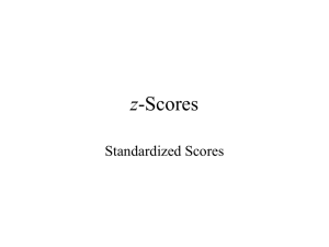 Finding Z-scores from Area