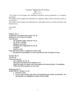 7.12D Cell Organelle Structure vs Function