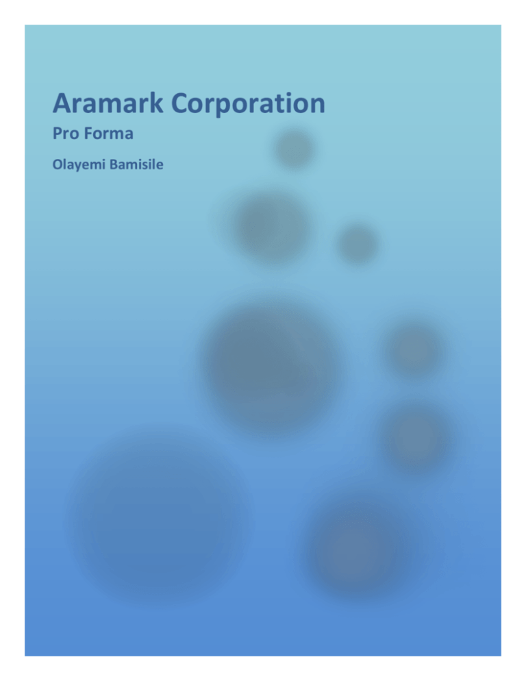 Aramark Corporation Aramark Corporation