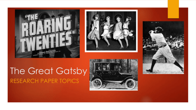 Research Topics Research Topics