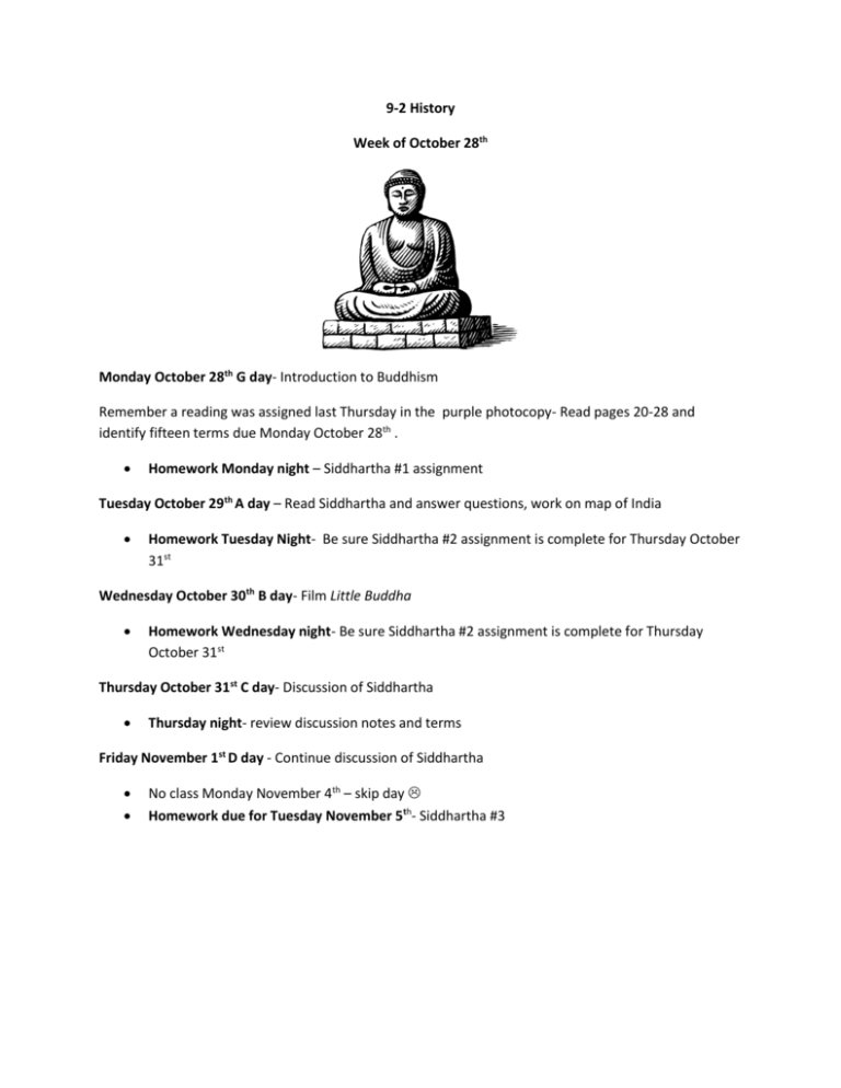 9 2 History Week Of October 28th Monday October 28th G Day 9 2 History Week Of October 28th Monday October 28th G Day