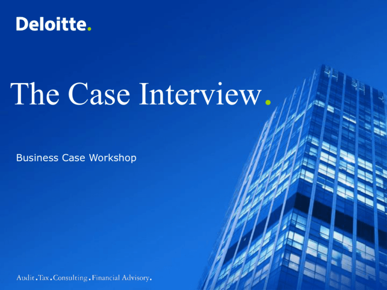 The Case Interview