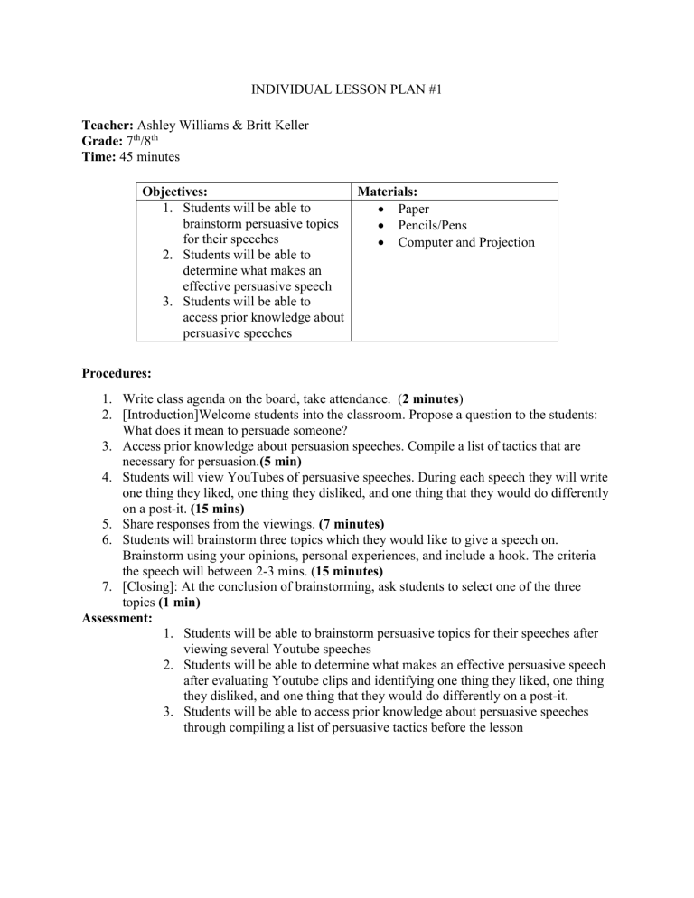 Public Speaking Week 3