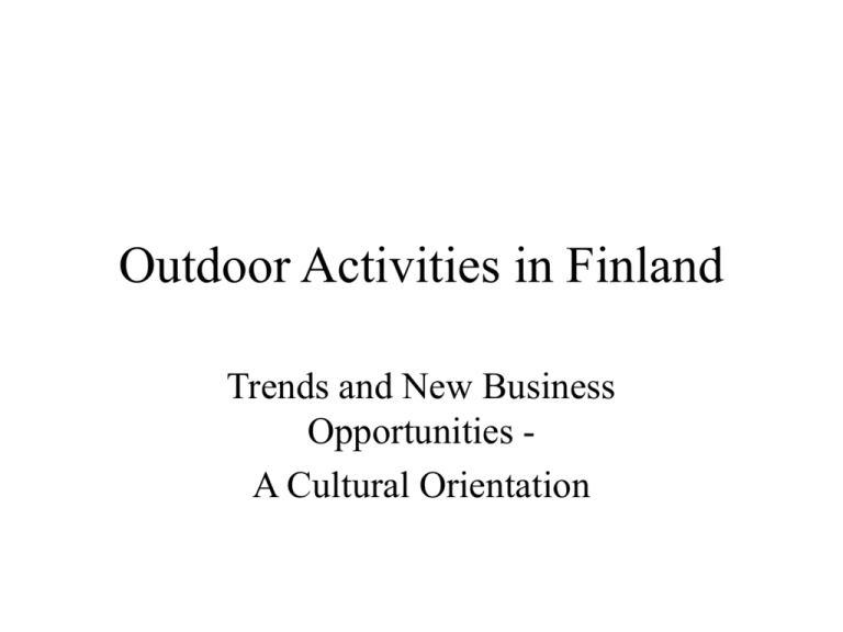 Outdoor Activities